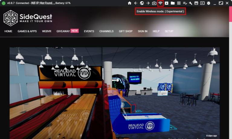 Oculus Questのミラーリングがエラー失敗するので、有線(無線)でPCのSideQuestからキャストする | urashita.com 浦下.com (ウラシタドットコム)